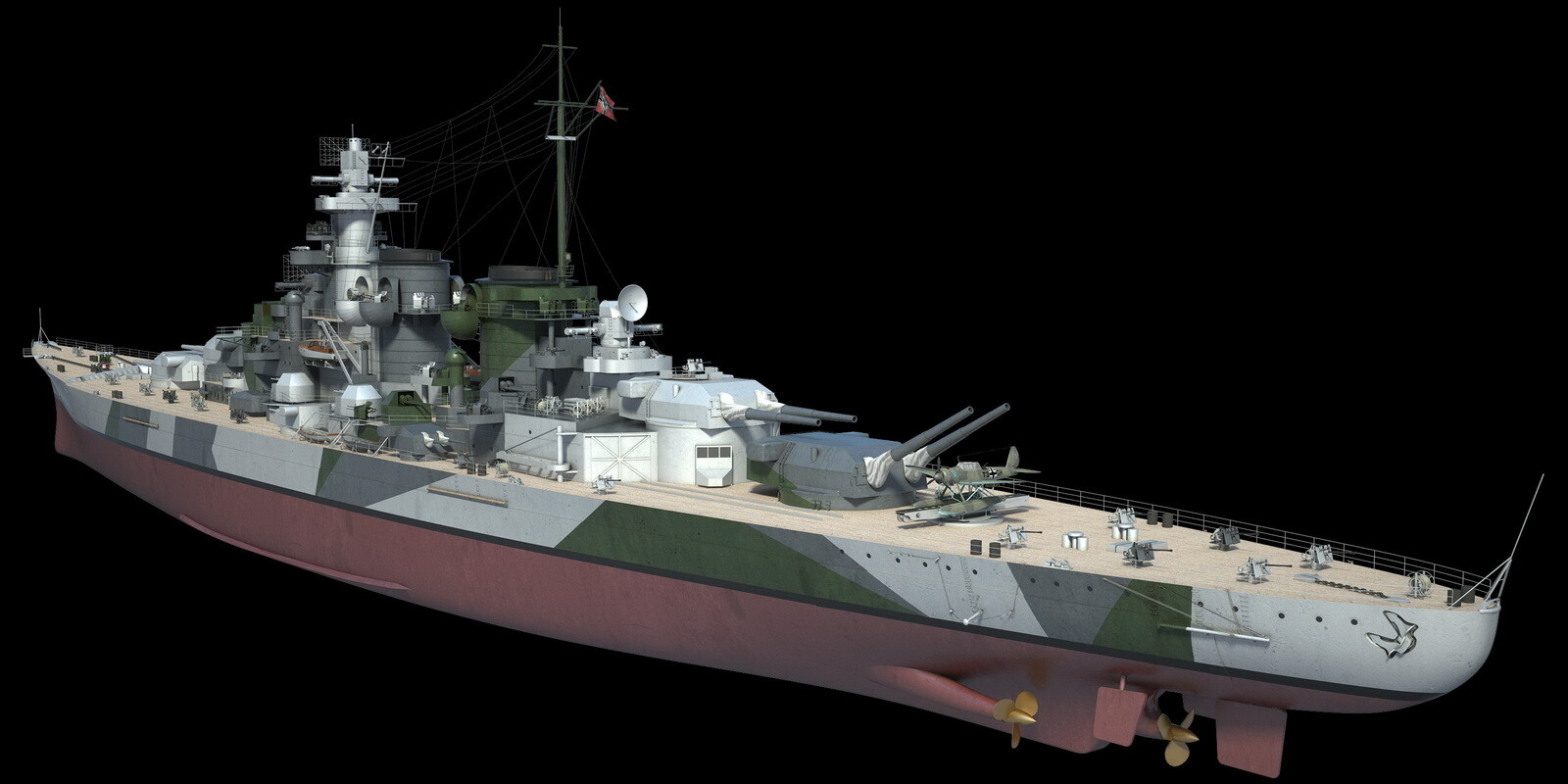 ArtStation - German battleship H-39 class (never completed)