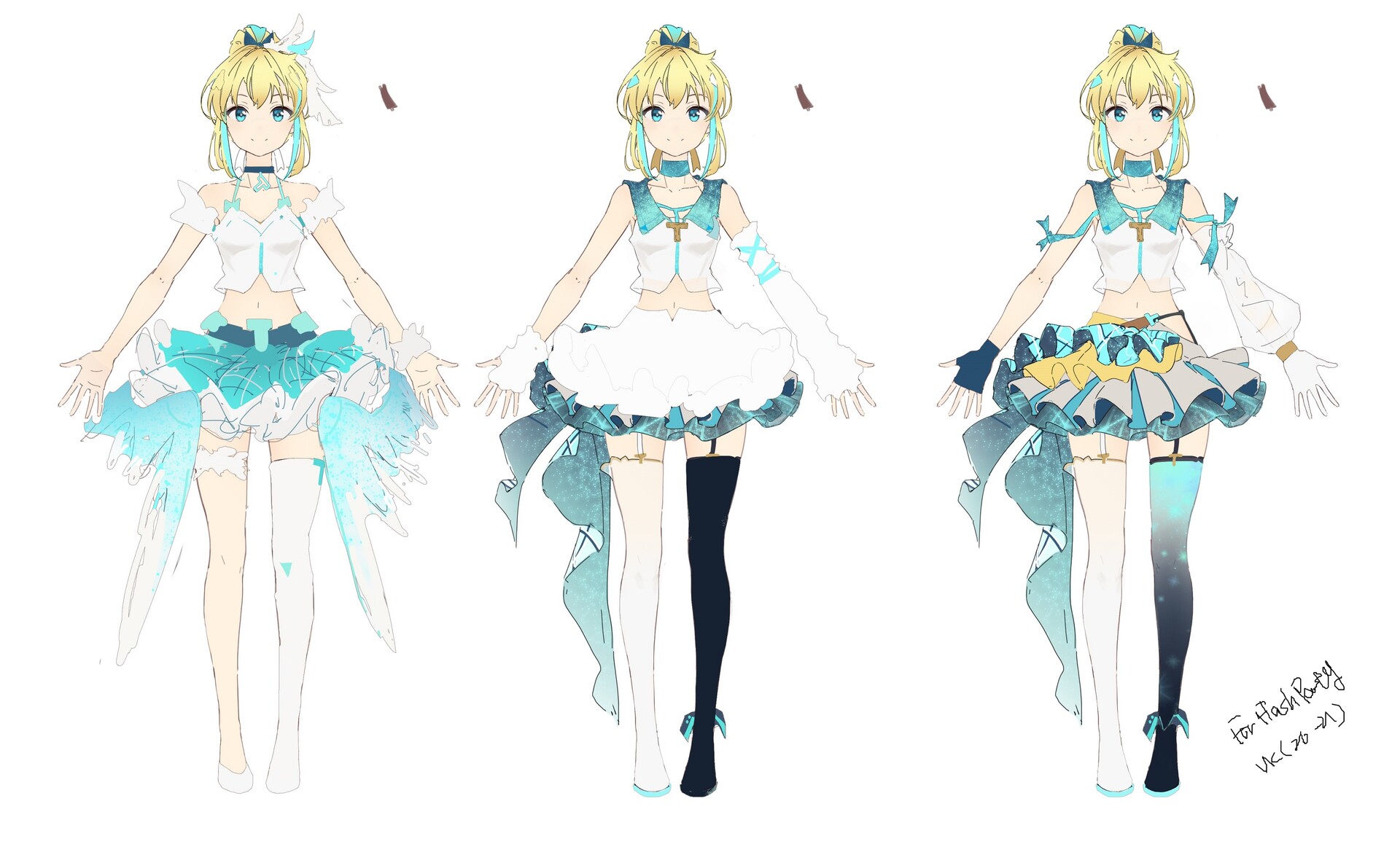 VK_wenqi OwO - concept for 【Flash party】--taptap联动角色TapTap娘Tarara