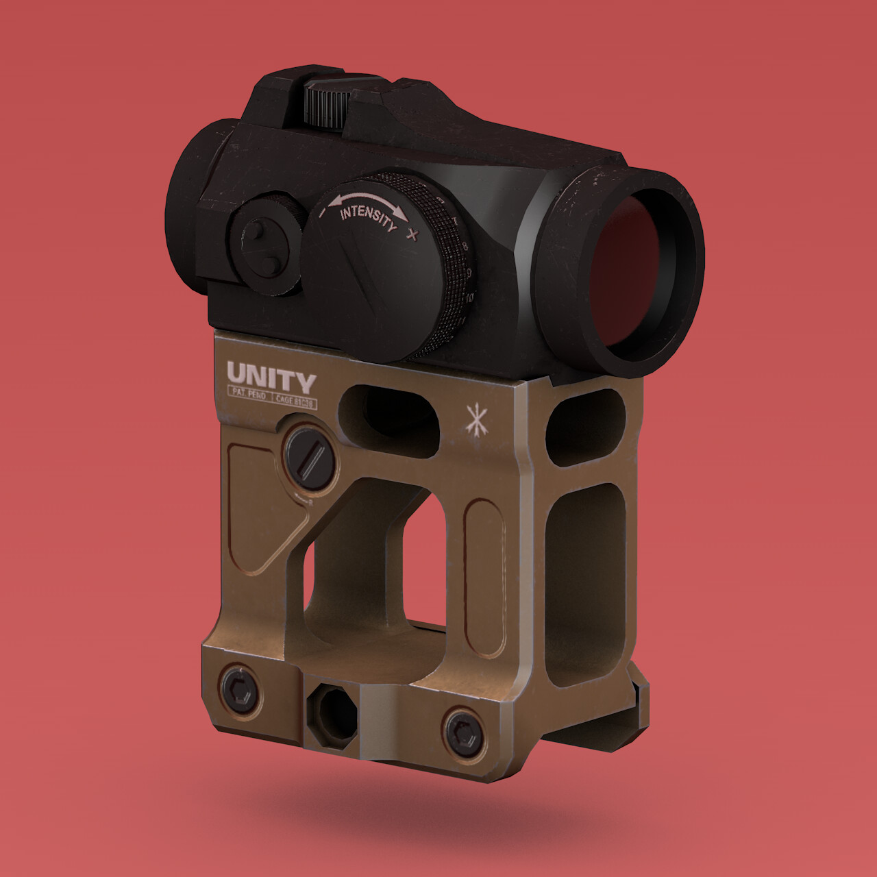 ArtStation - Aimpoint T2 and EOTech G33 optics with Unity mounts
