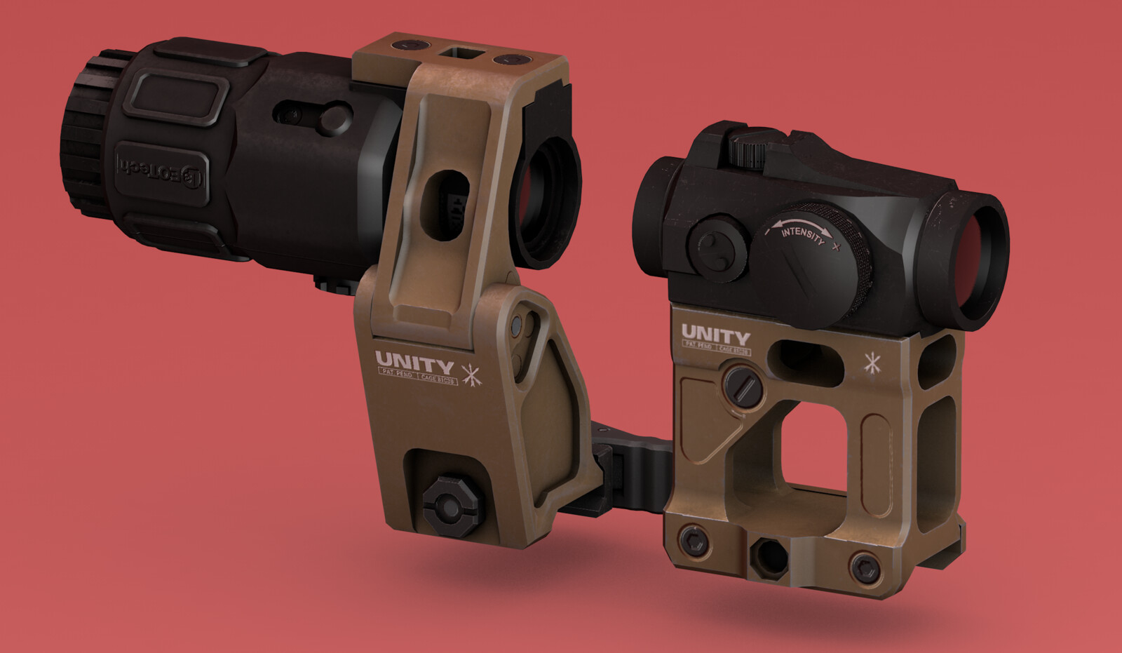 Aaren Gibson - Aimpoint T2 and EOTech G33 optics with Unity mounts
