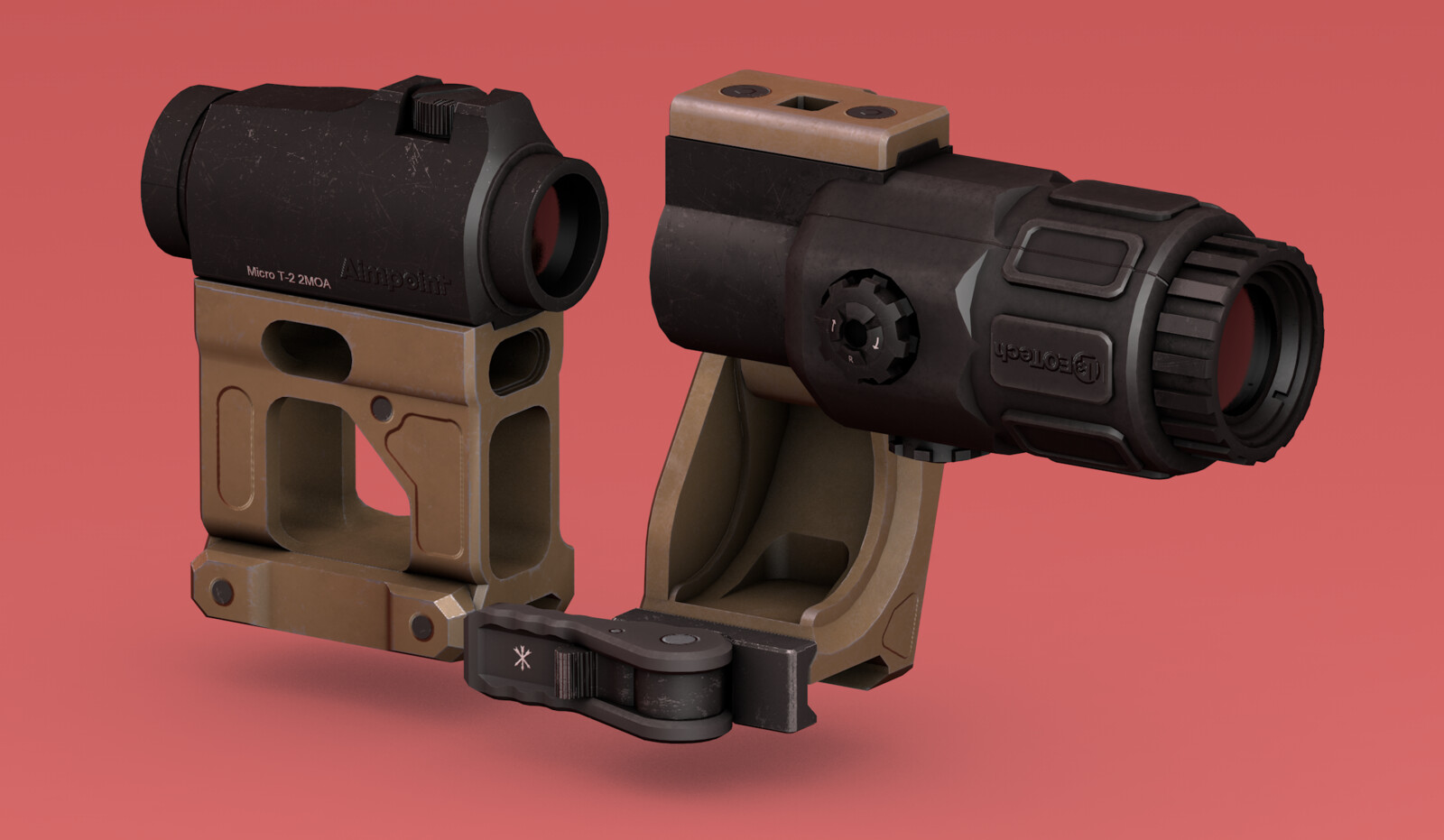 Aaren Gibson - Aimpoint T2 and EOTech G33 optics with Unity mounts