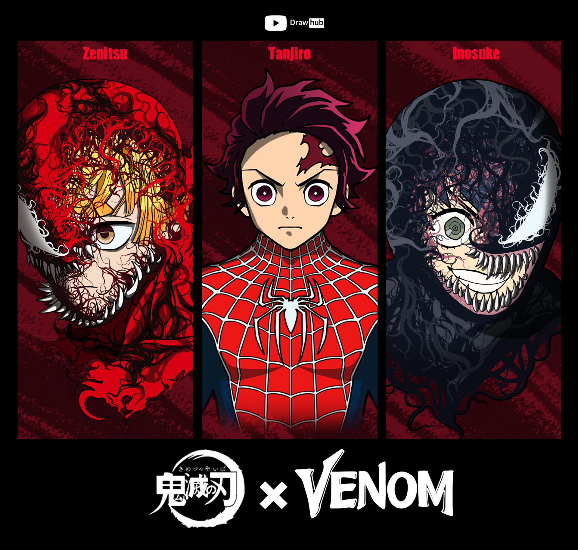 ArtStation - Demonslayer X Spiderman