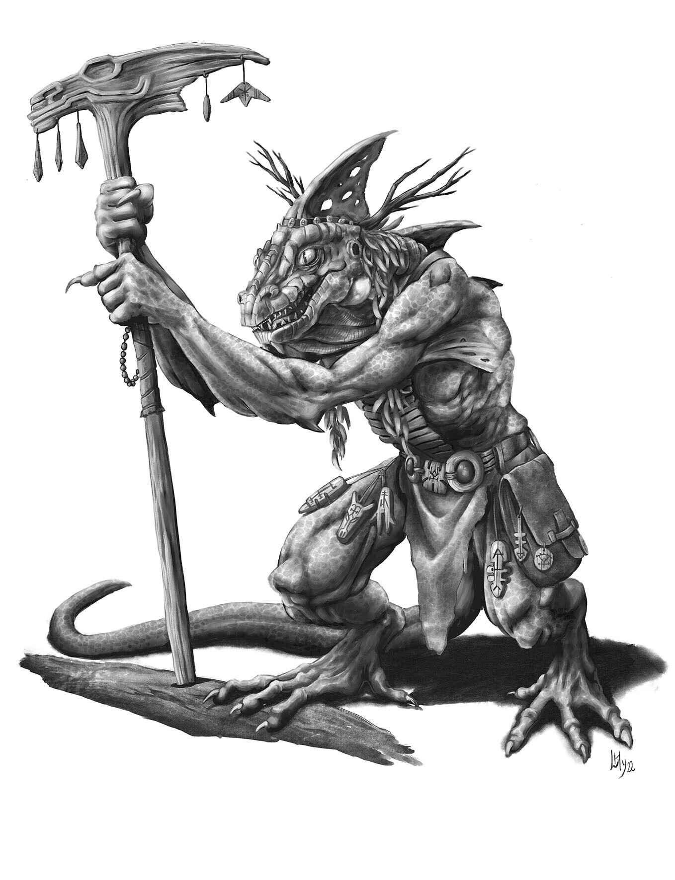 ArtStation - Lizardman shaman