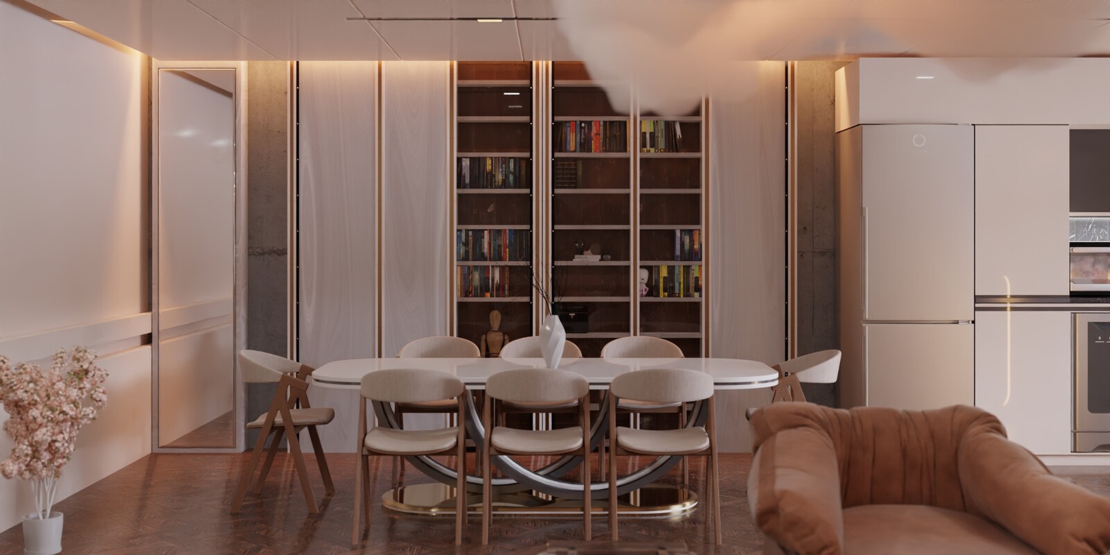 Yasser Hashem - Autumn Theme - Small Flat Interior Design