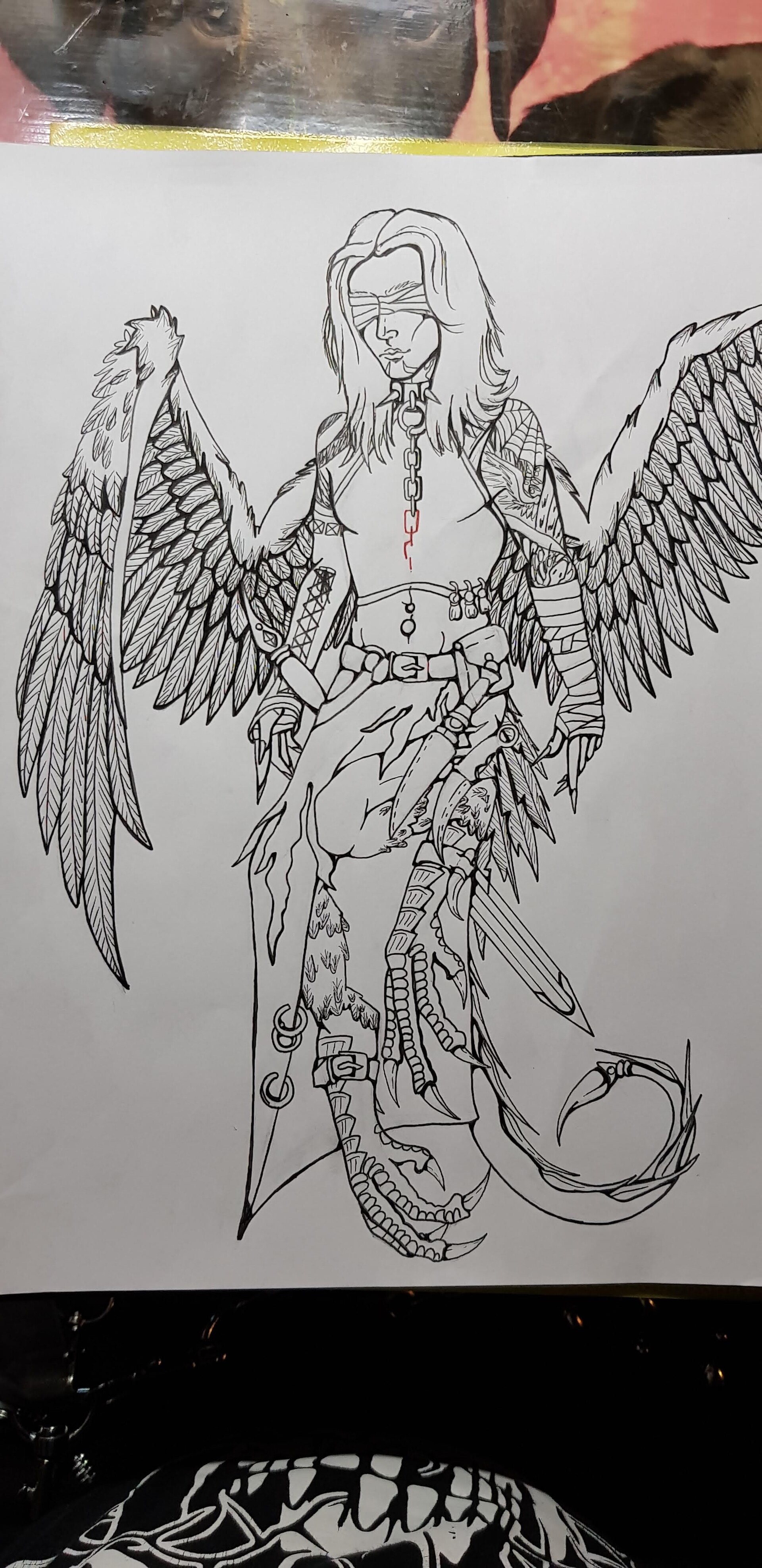 ArtStation - My harpy OC Mori