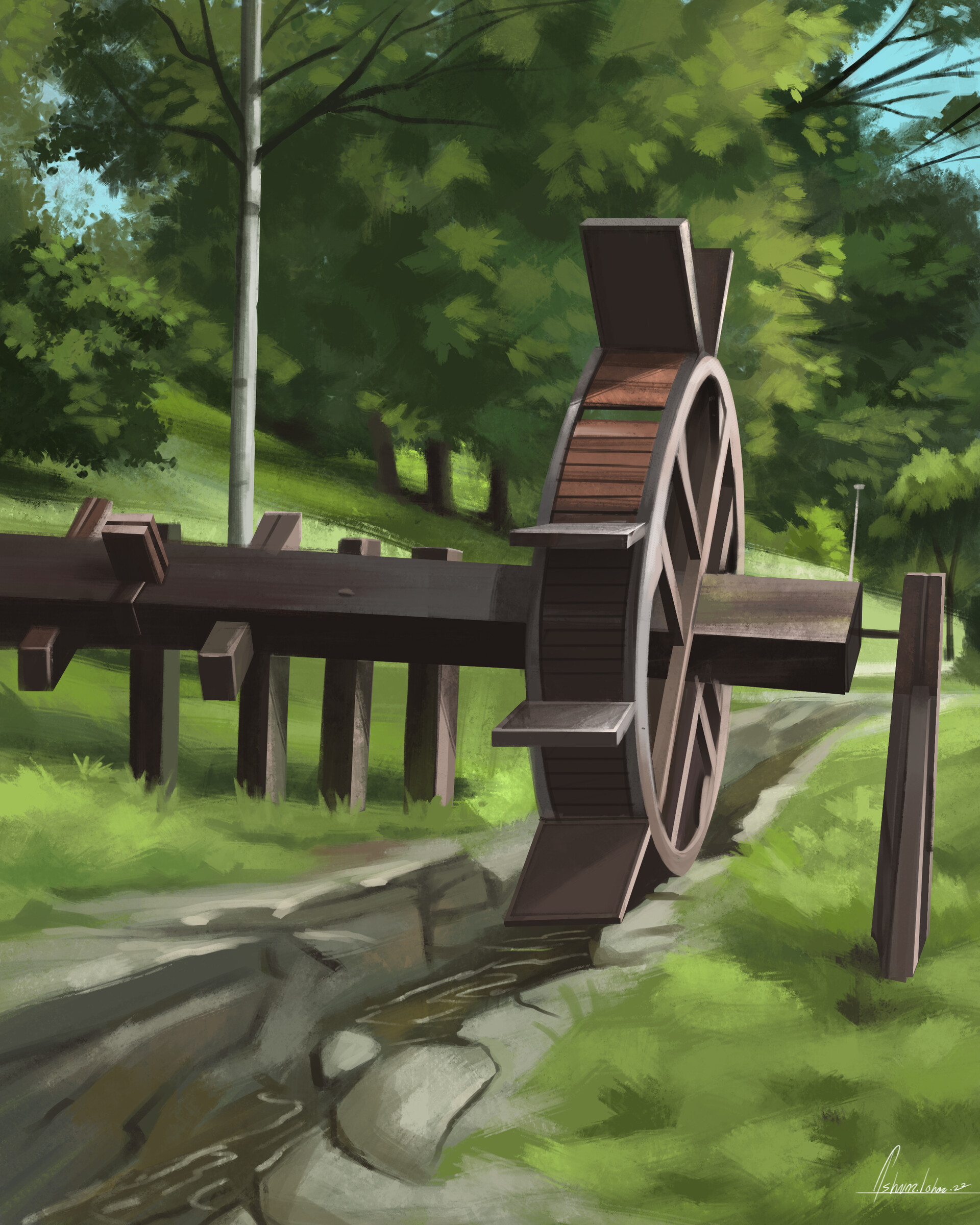 ArtStation - Water wheeler