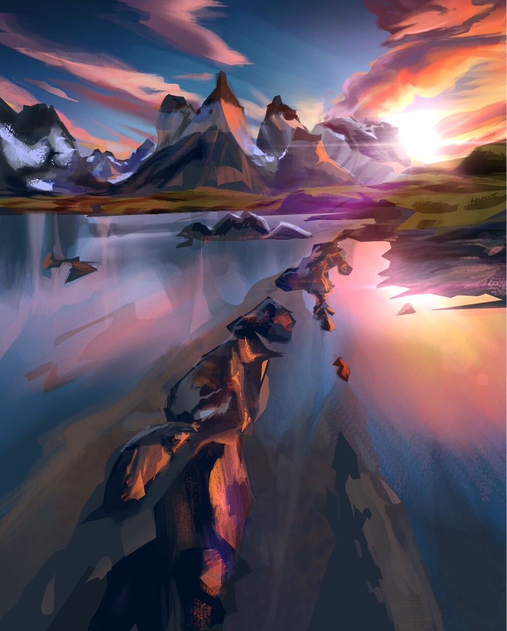 ArtStation - Sunrise Lights 🌅