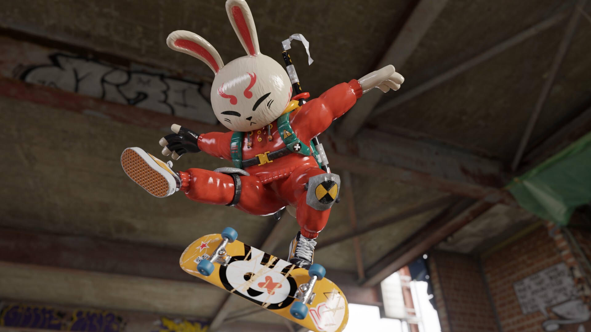 ArtStation - Rabbit skateboarder
