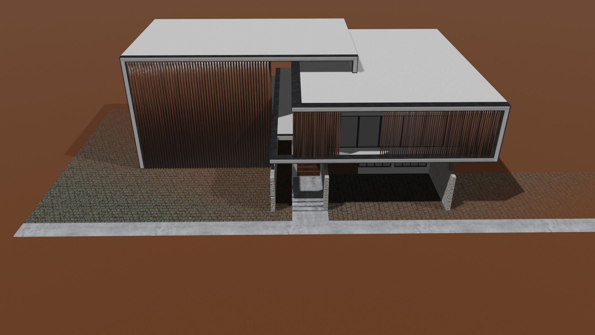 ArtStation - Modern 3d House