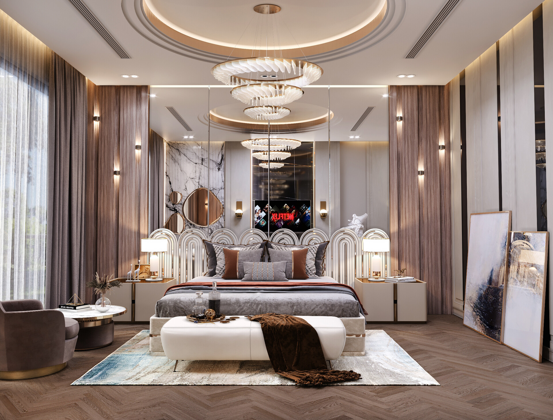 ArtStation - BEDROOM DESIGN (3D VISUALIZATION)