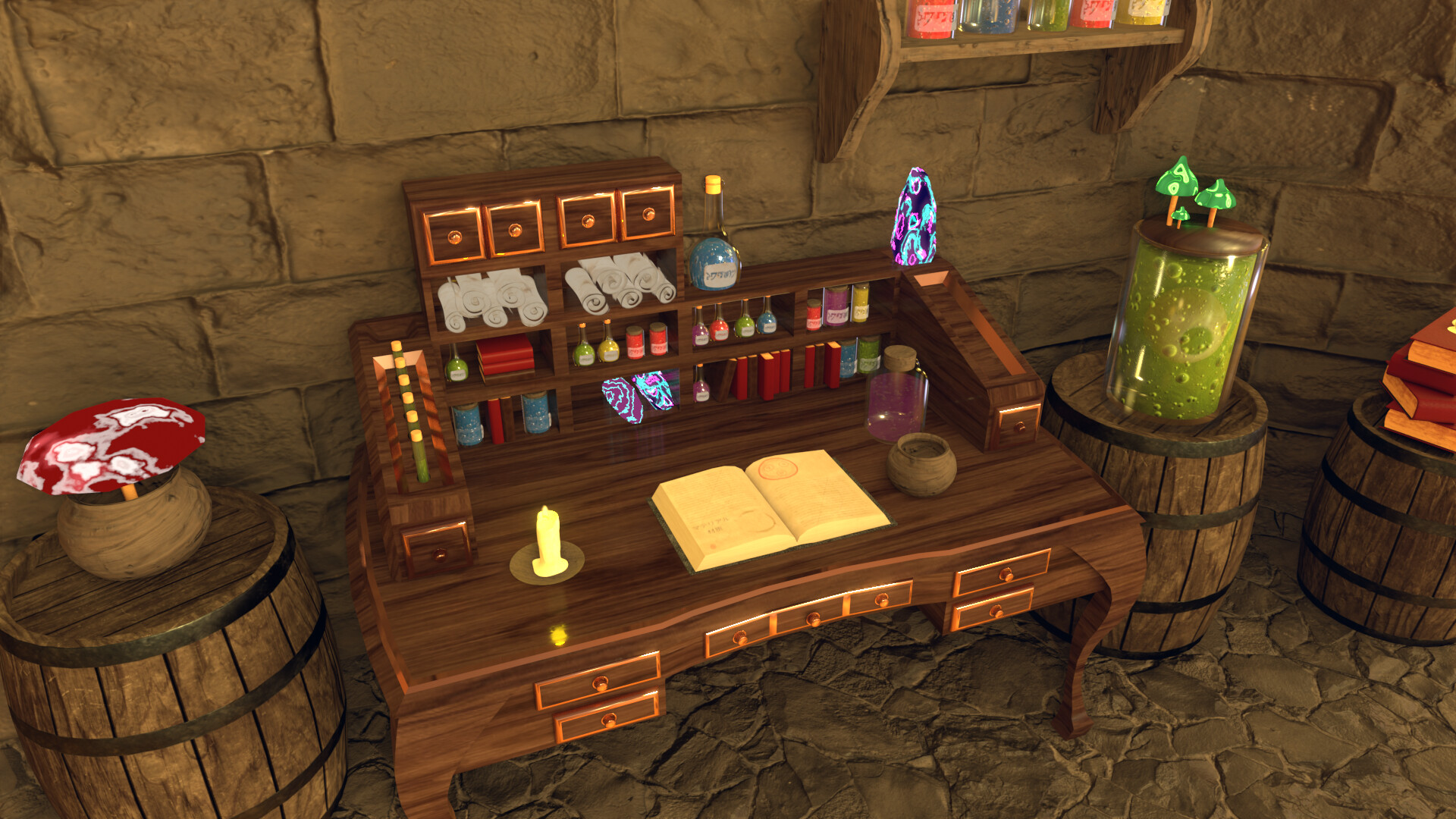 ArtStation - Wizard's room.