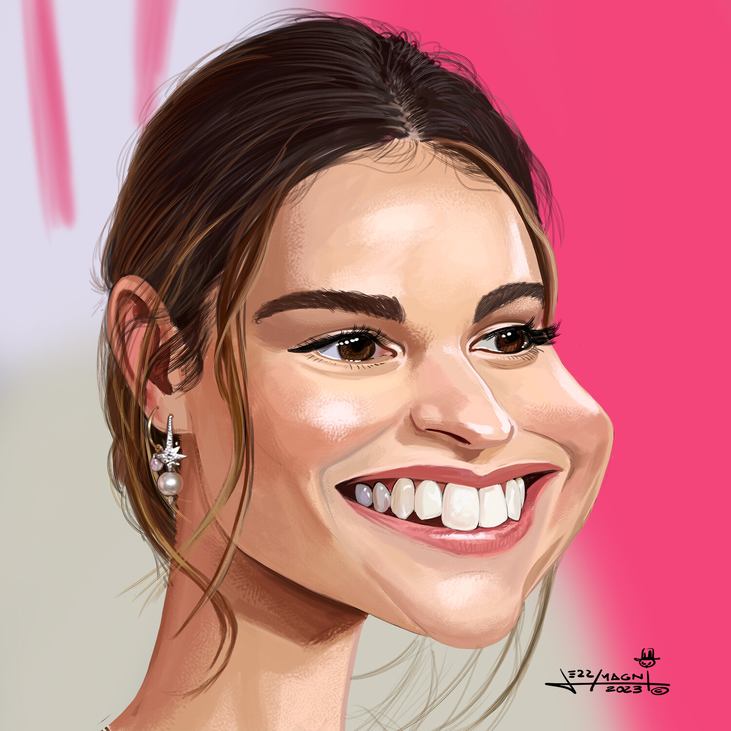 ArtStation - Lily James caricature