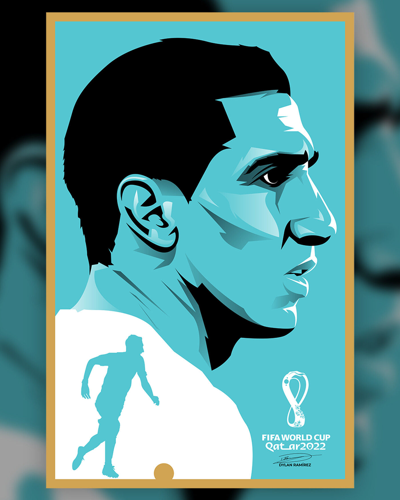 Dylan Ramirez - ARGENTINA'S MESSI, DI MARIA, DE PAUL Poster Art