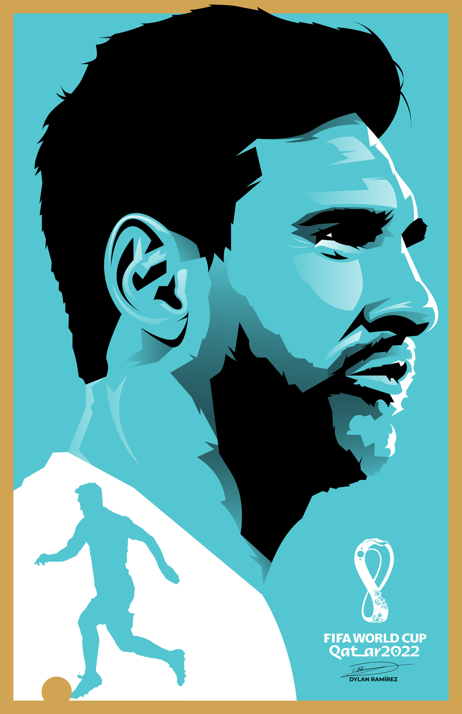 Dylan Ramirez - ARGENTINA'S MESSI, DI MARIA, DE PAUL Poster Art