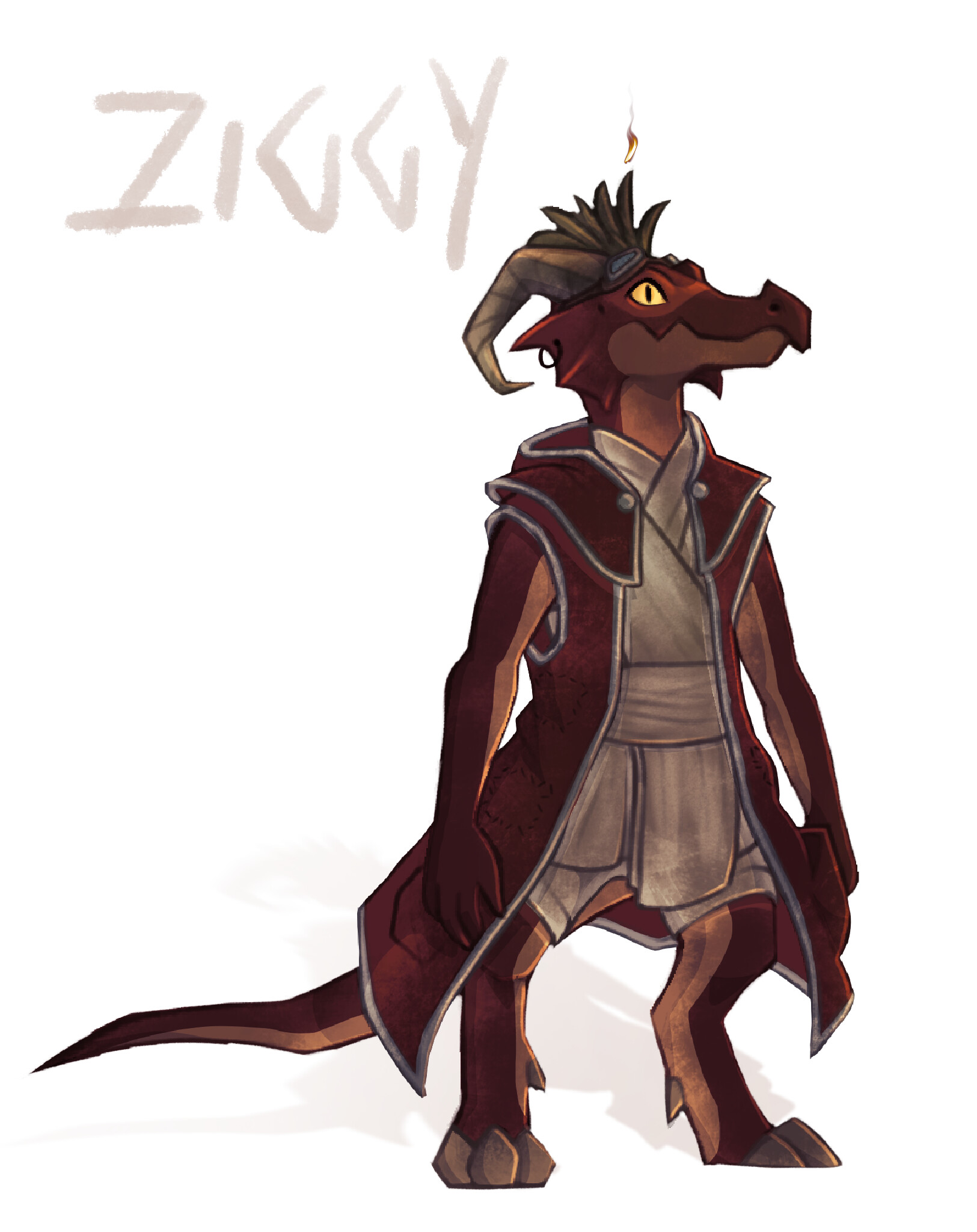 ArtStation - Ziggy, the Kobold Wizard FULL ART