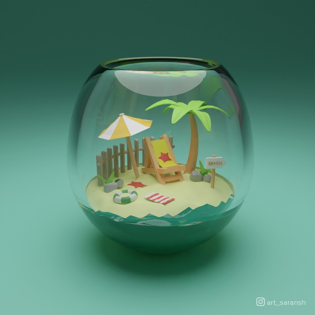 ArtStation - Trying out Blender's Glass shader