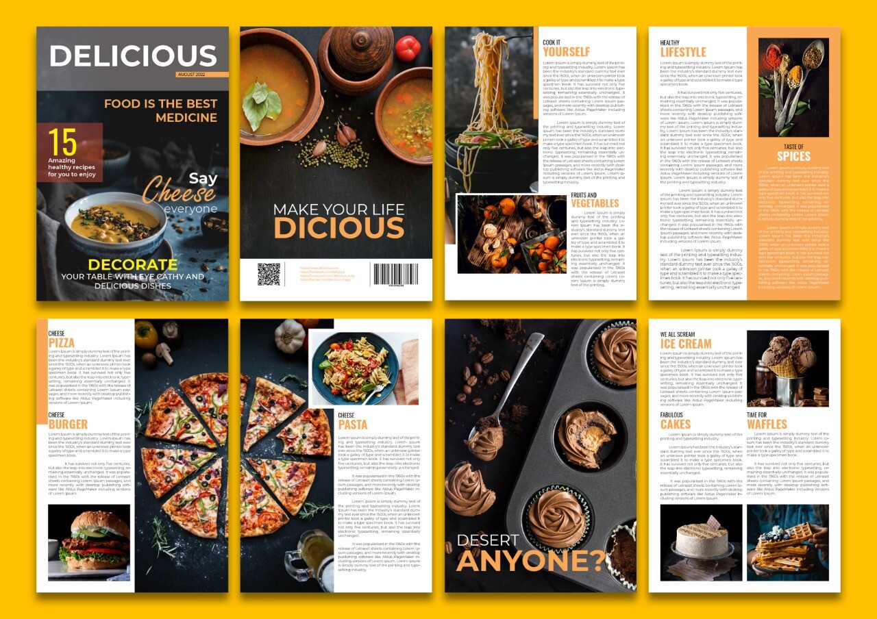 ArtStation - Magazine pages design. Softwares: Adobe Photoshop and ...