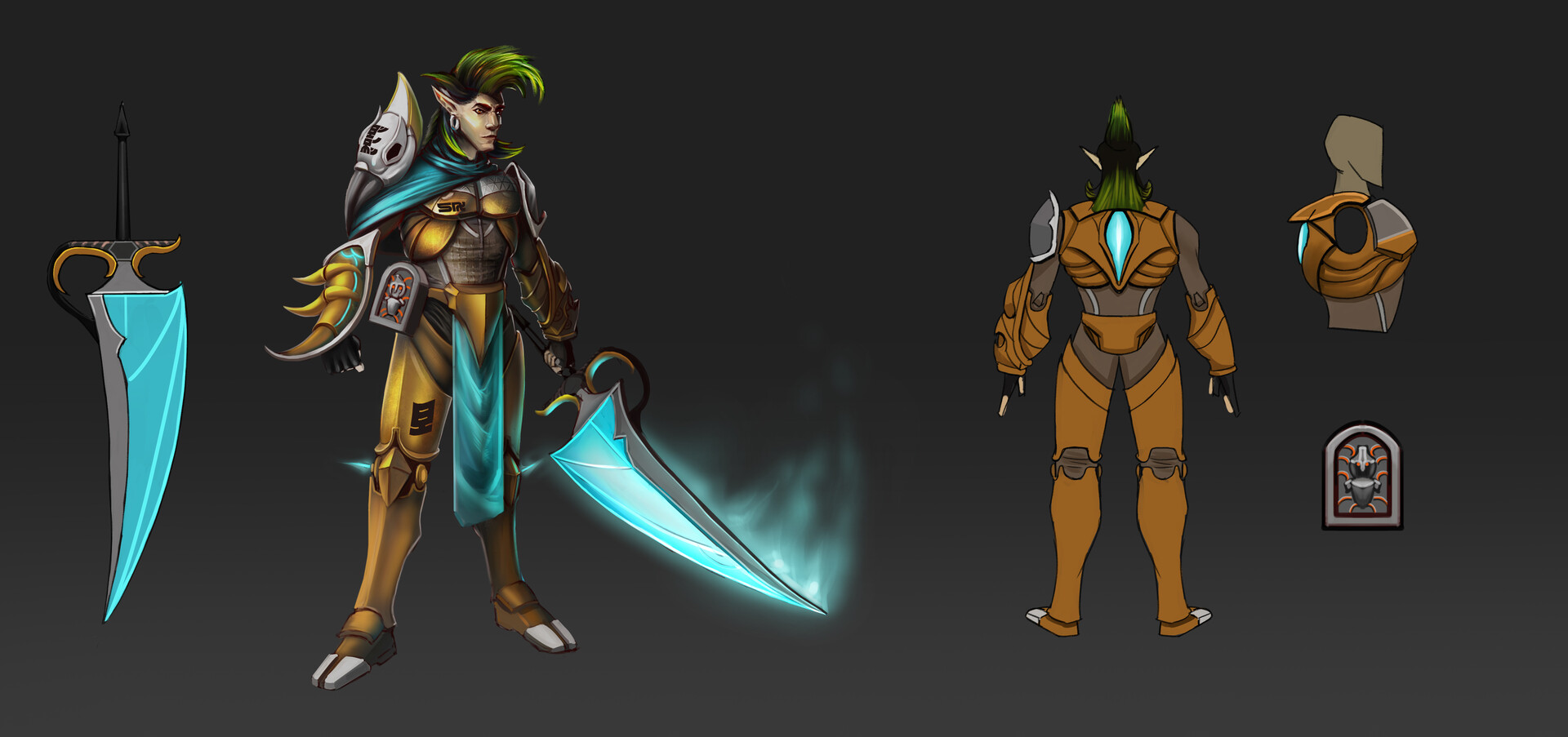 ArtStation - Elf-fighter concept