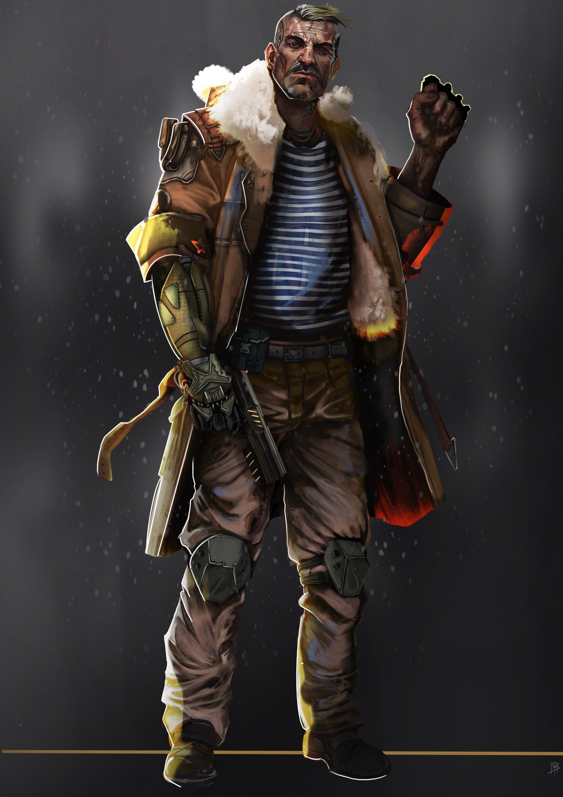 ArtStation - Futuristic detective concept