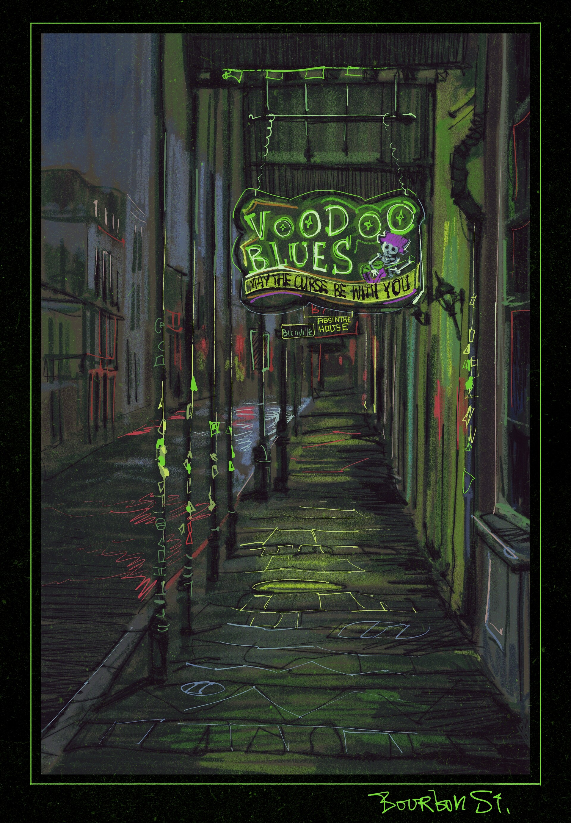 ArtStation - Bourbon Street