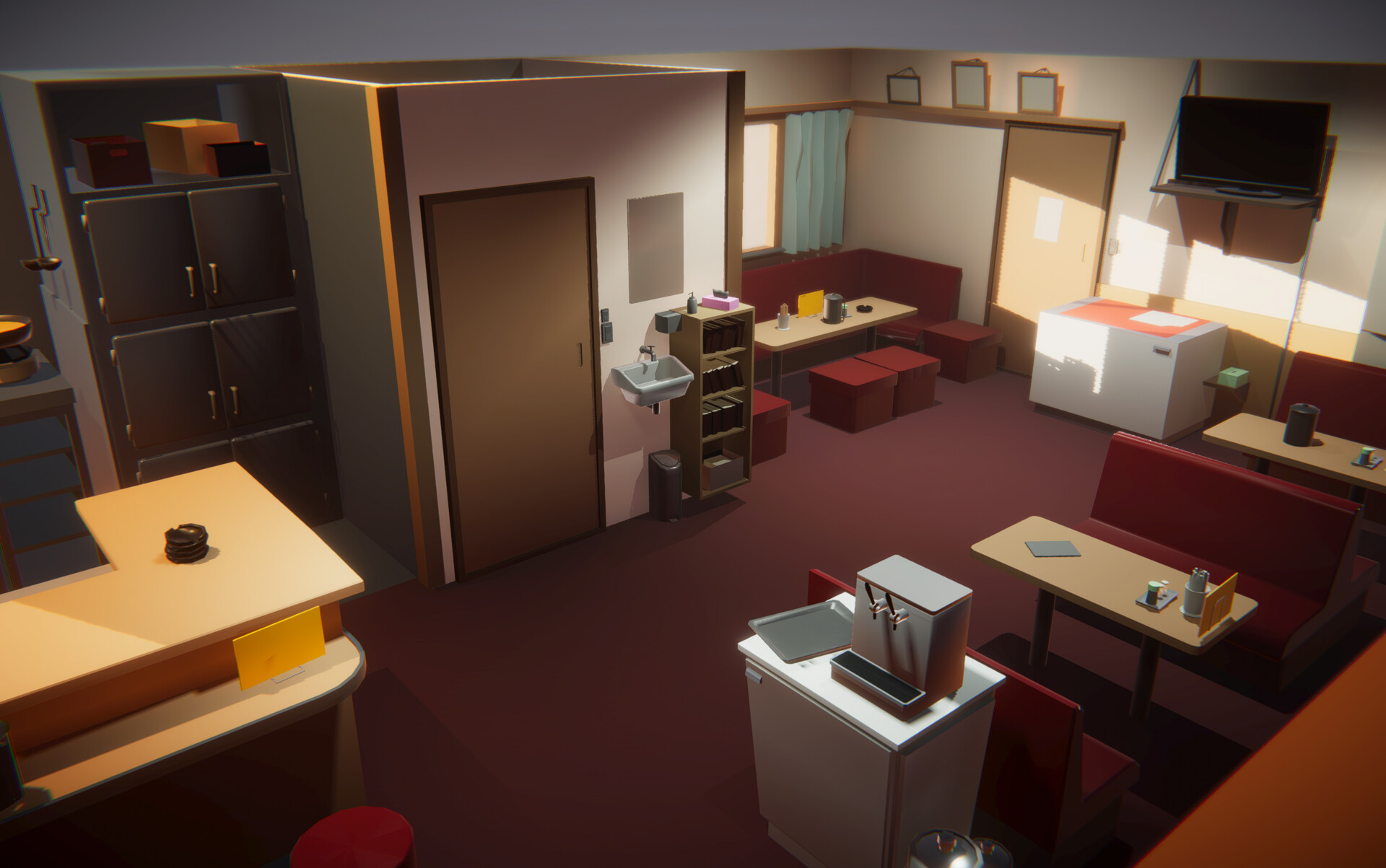 Tom Klovholt - Low poly resturant