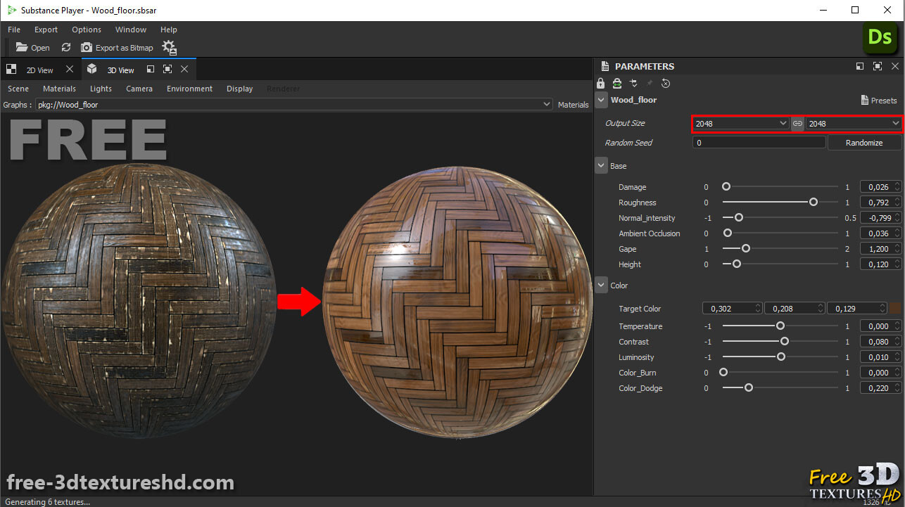 PBR Textures Free Download - Old Wood Floor Parquet Herringbone PBR ...