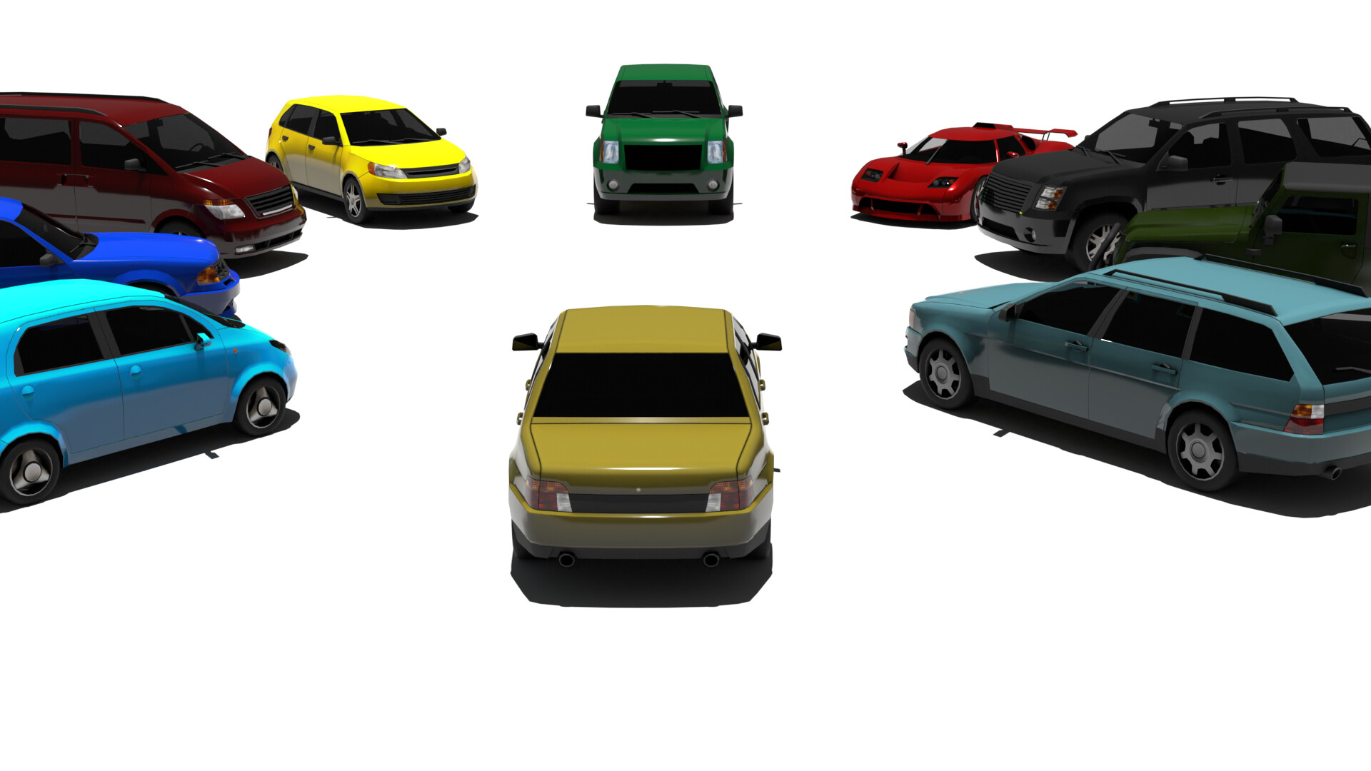 ArtStation - car collection render