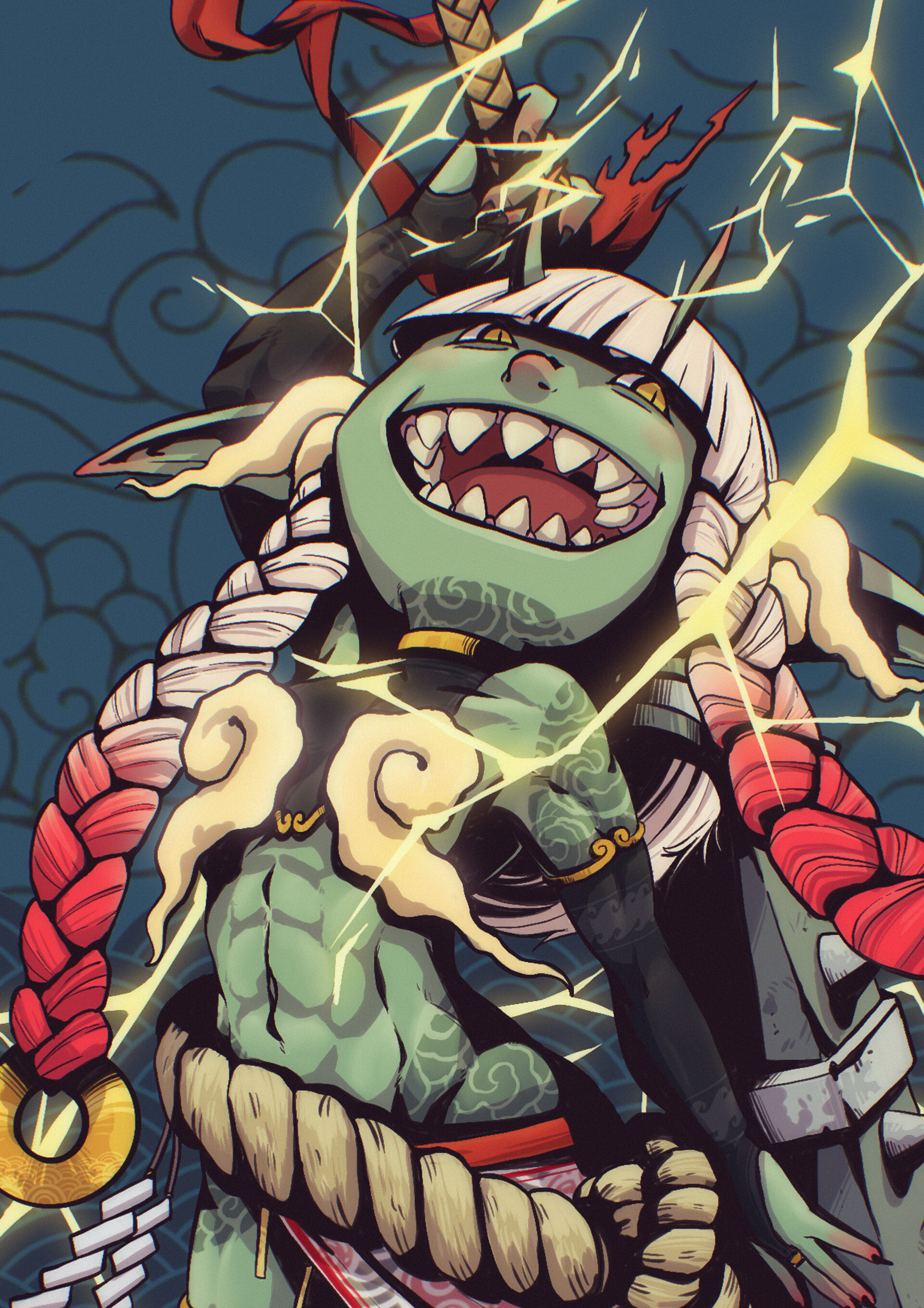 ArtStation - Goblin Thunder Oni Adopt