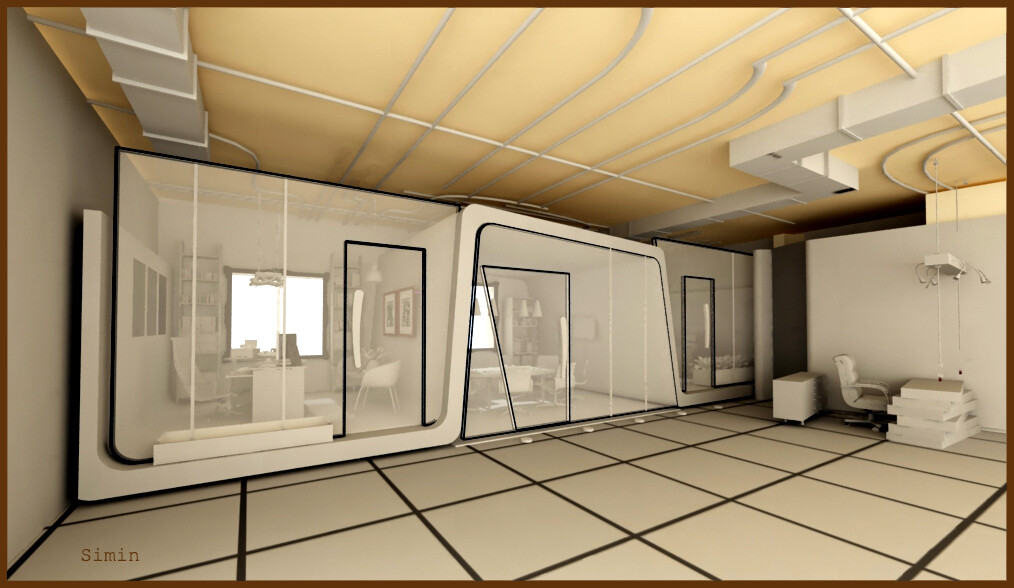 ArtStation - Cubes Office; Office overview