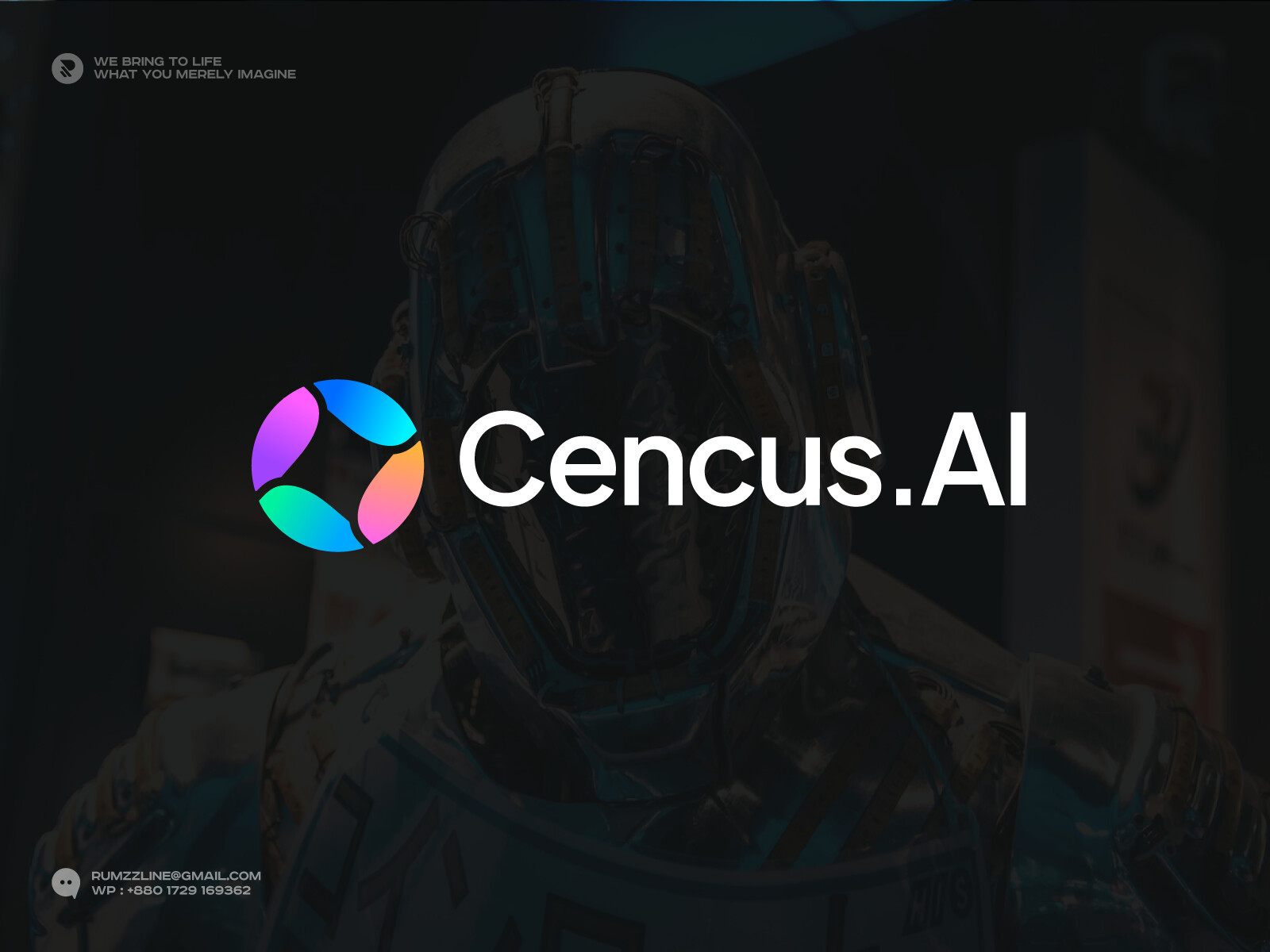 rumzzline - Tech, Artificial Intelligence, Futuristic, Modern, C Logo