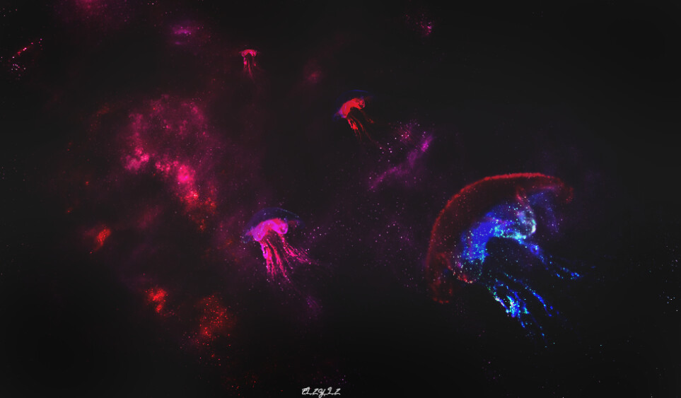 ArtStation - Jellyfish in space