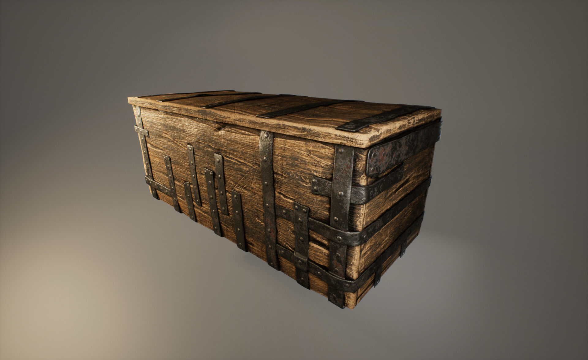 ArtStation - Old Medieval Chest | Game Prop
