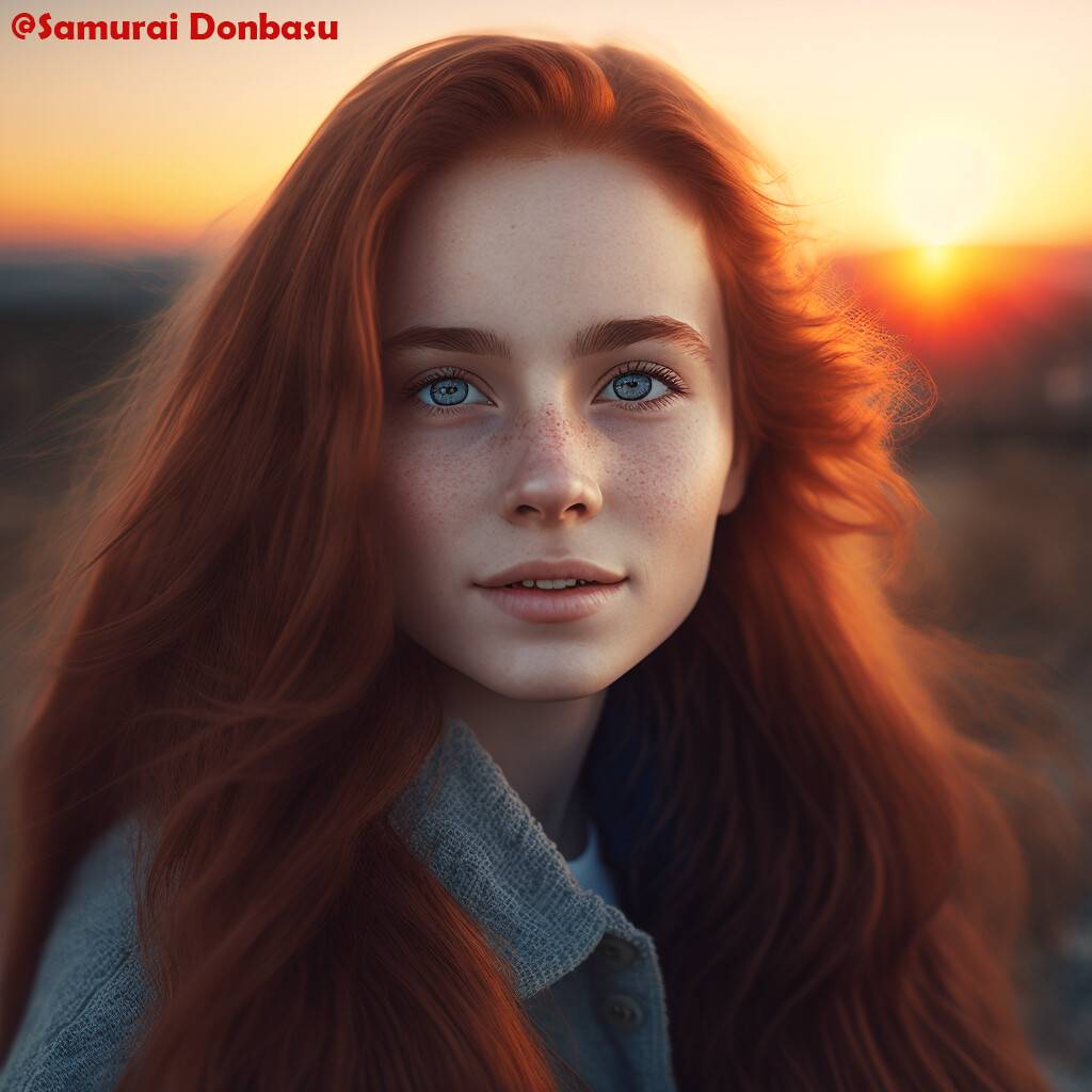 Artstation Cute Redheaded Girl