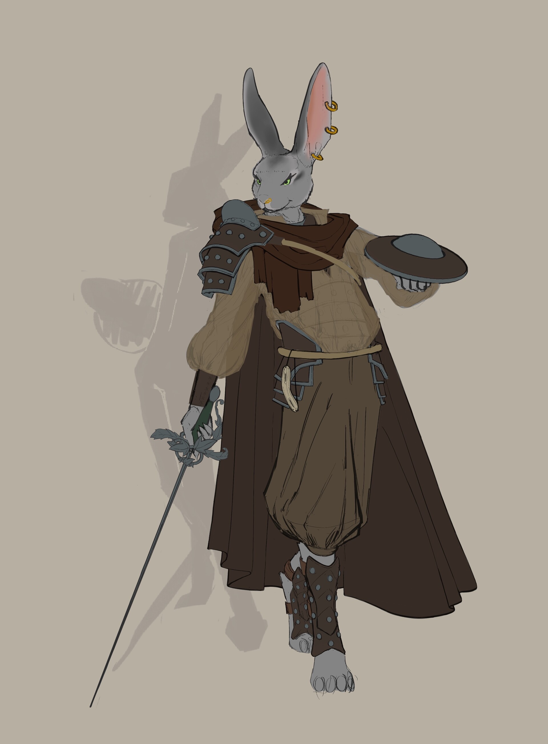 Tyler Solomon - Sir Alveric of Dustburrow, Harengon Echo-Knight