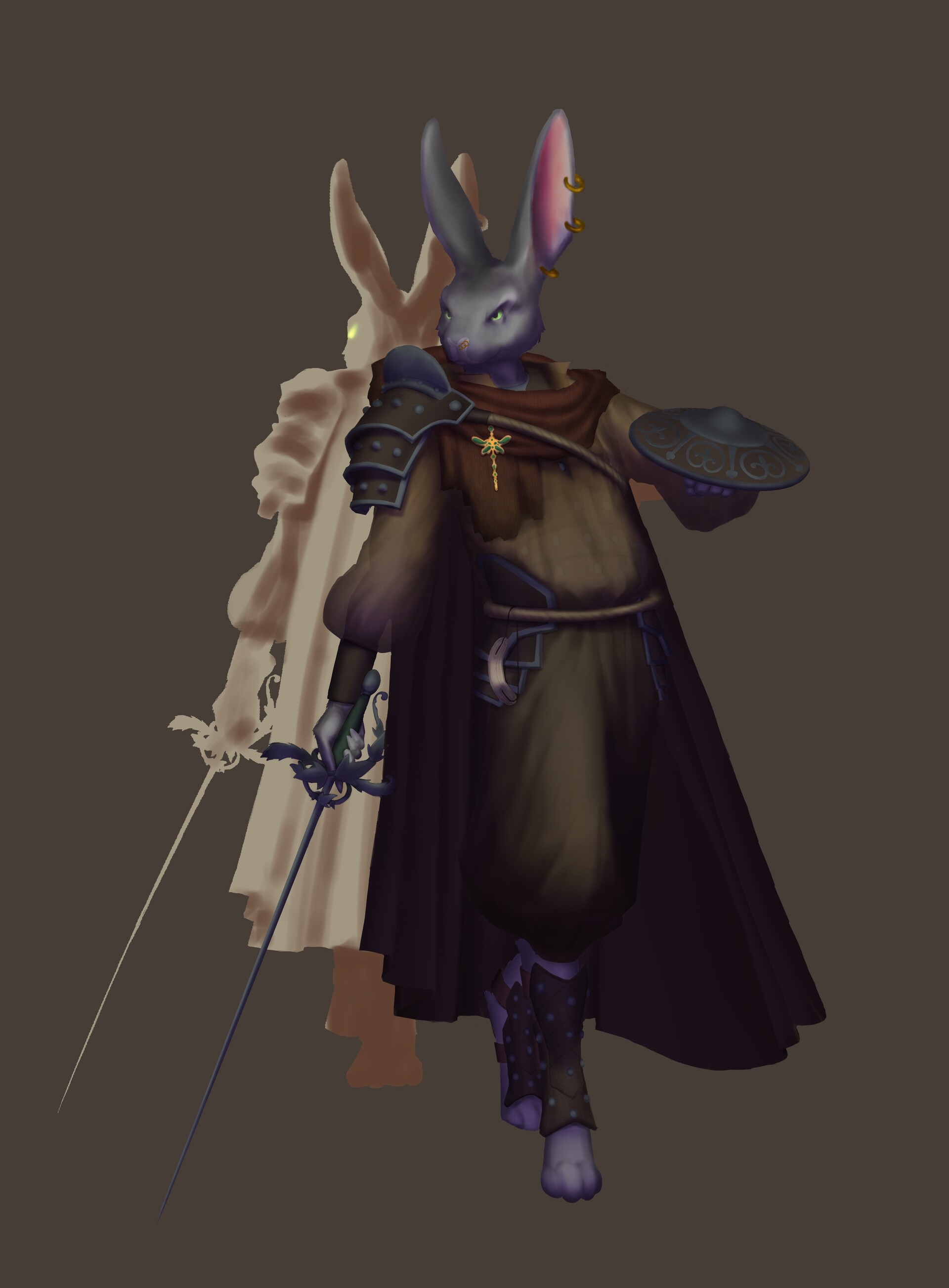 Tyler Solomon - Sir Alveric of Dustburrow, Harengon Echo-Knight