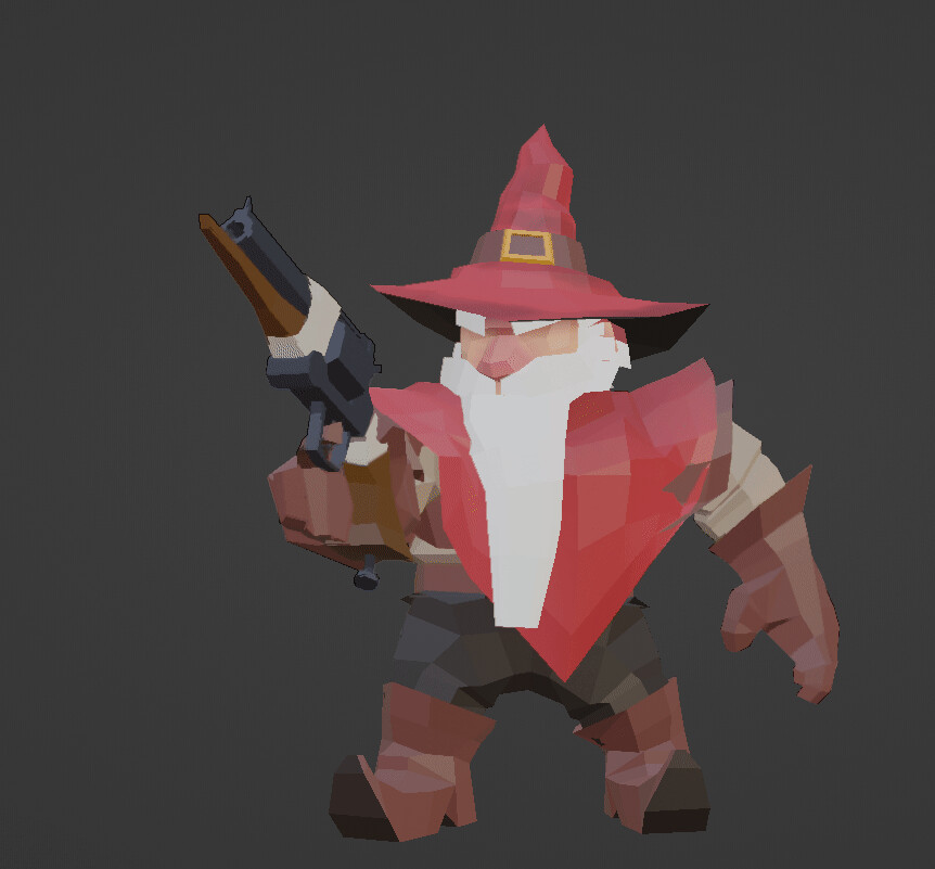 ArtStation - Game Animation: Cowboy Wizard