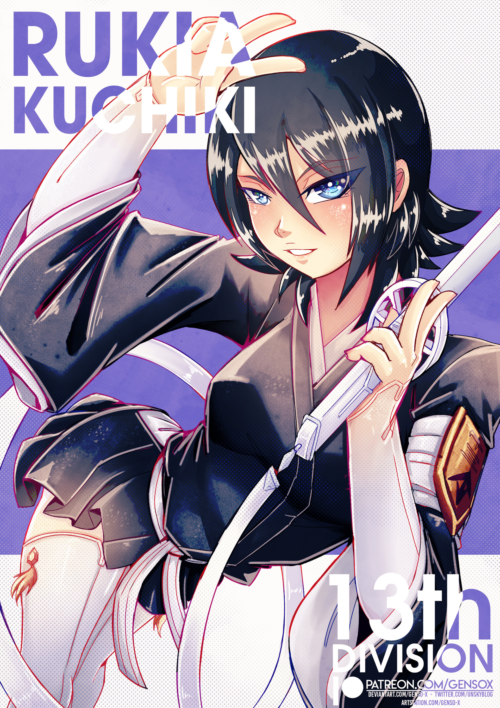 ArtStation - #46 Rukia Kuchiki - Patreon Reward December 2022