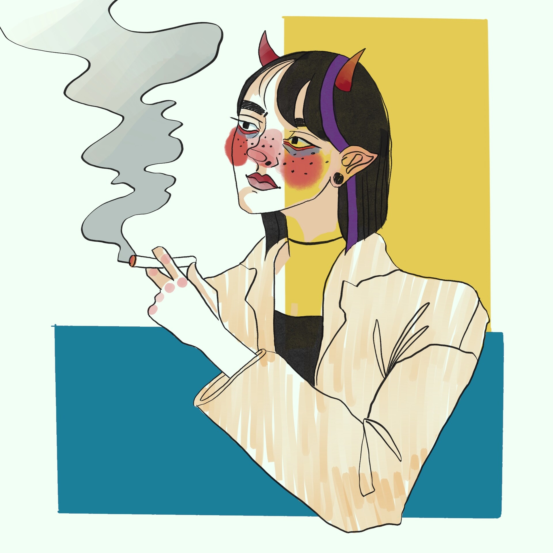 ArtStation - Smoking Demon