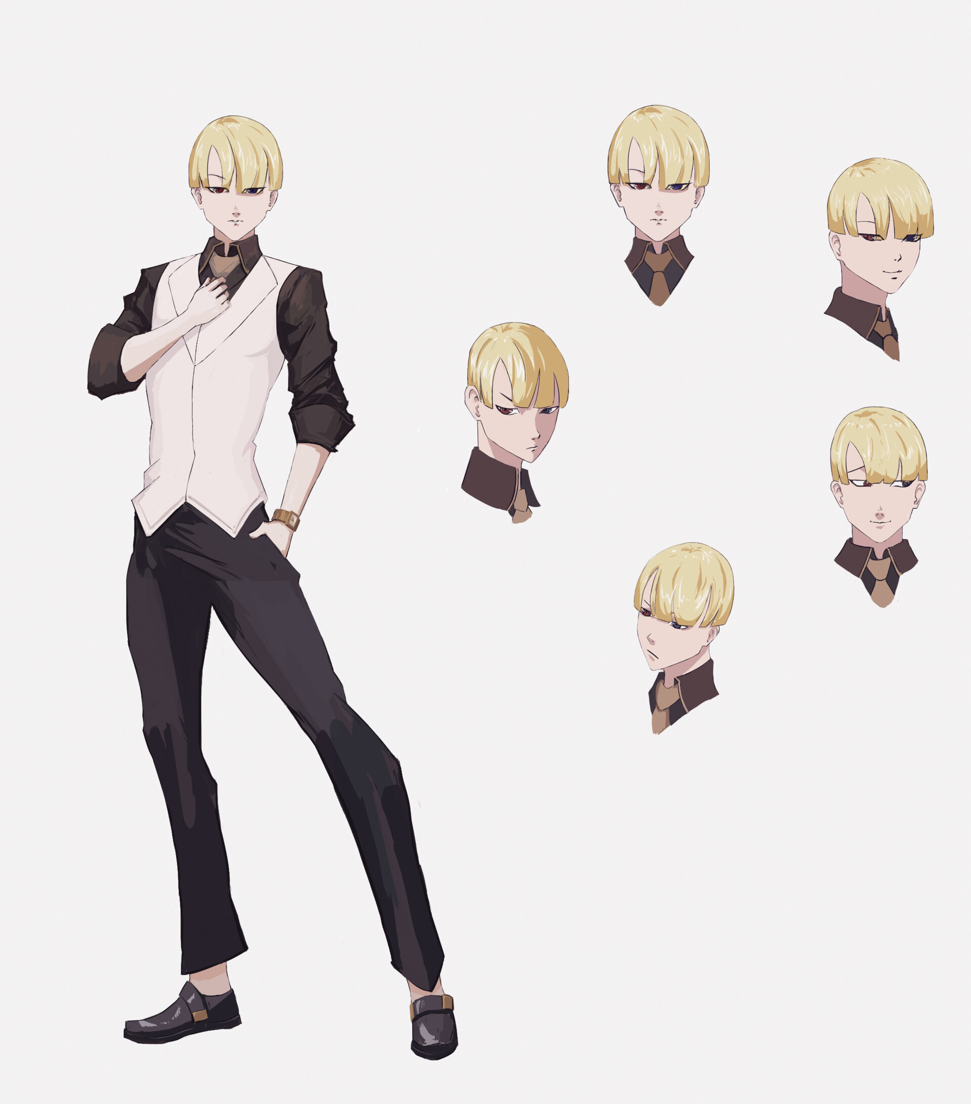 ArtStation - Concept art of a visual novel character