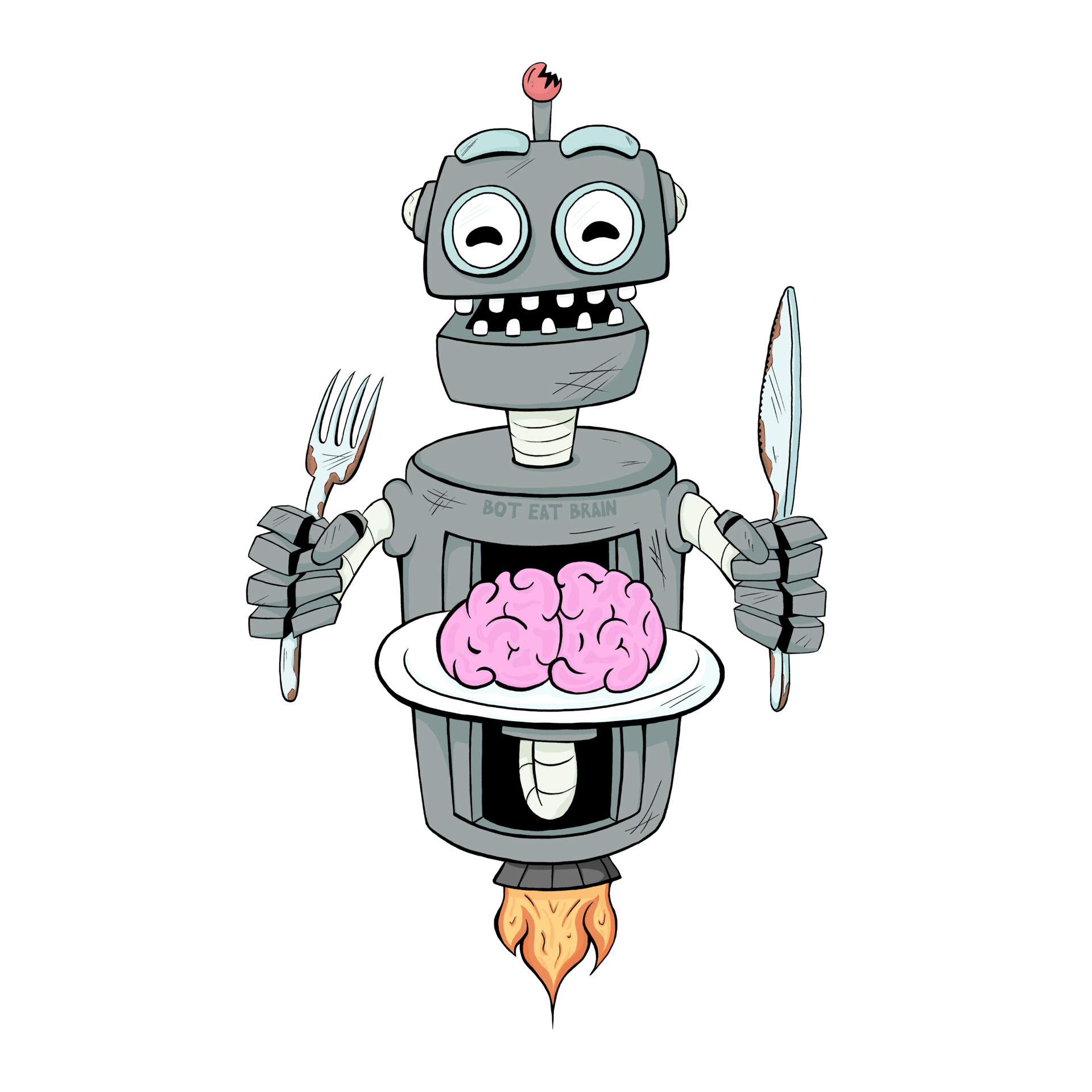 ArtStation - Bot Eat Brain - Hungry Bot
