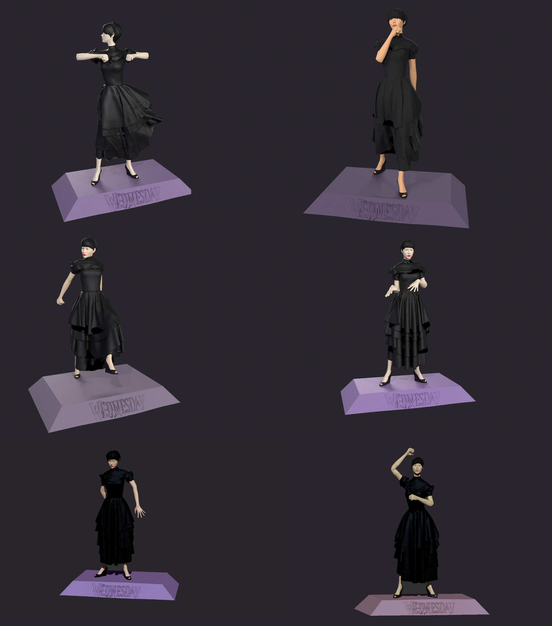 ArtStation - Wednesday addams, Merlina,