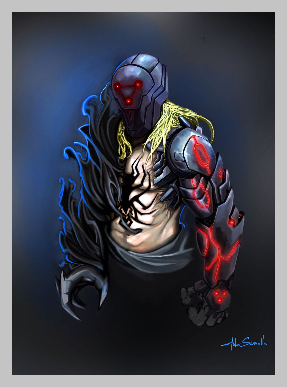 ArtStation - Symbiote Cyborg Bounty Hunter