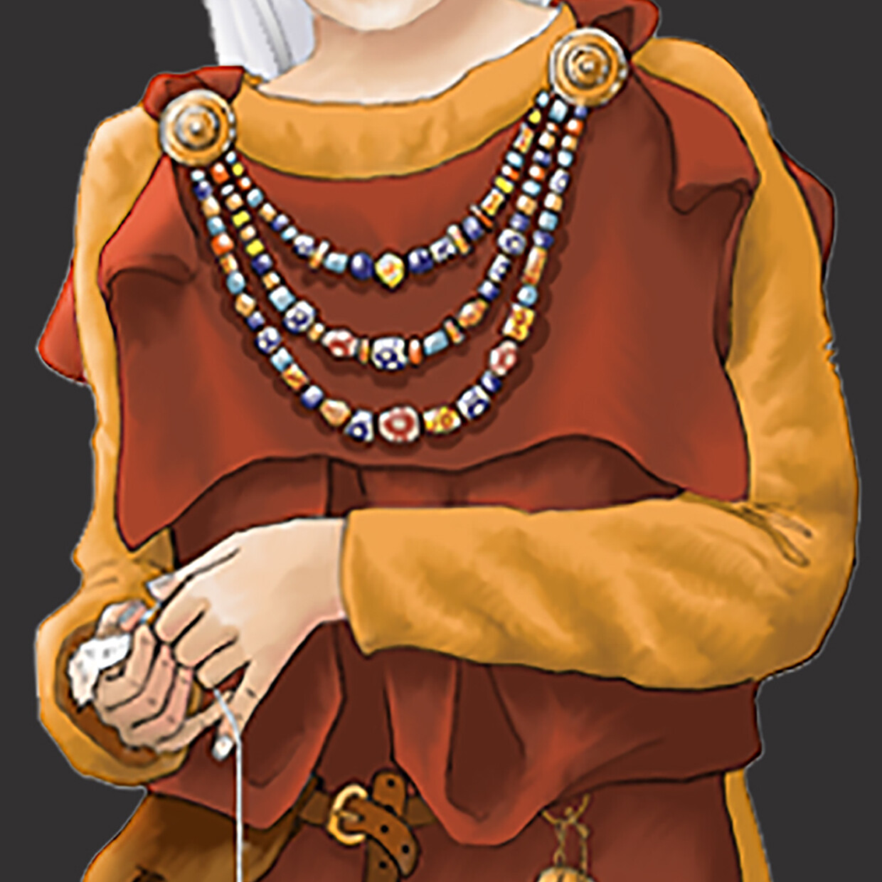 Wessex Archaeology - Anglo-Saxon people - character illustrations