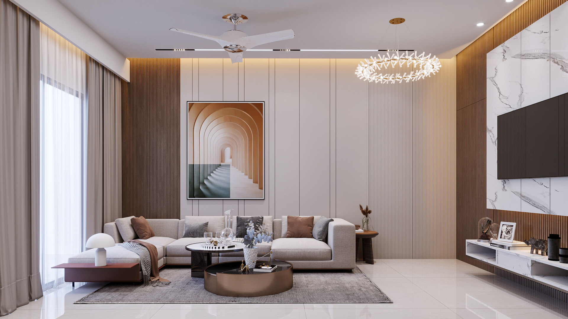 ArtStation - Living Hall Design