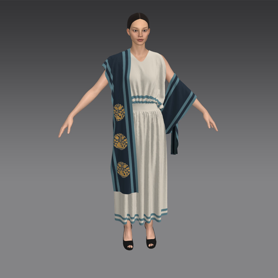 ArtStation - Chiton (Greek/Roman clothing)