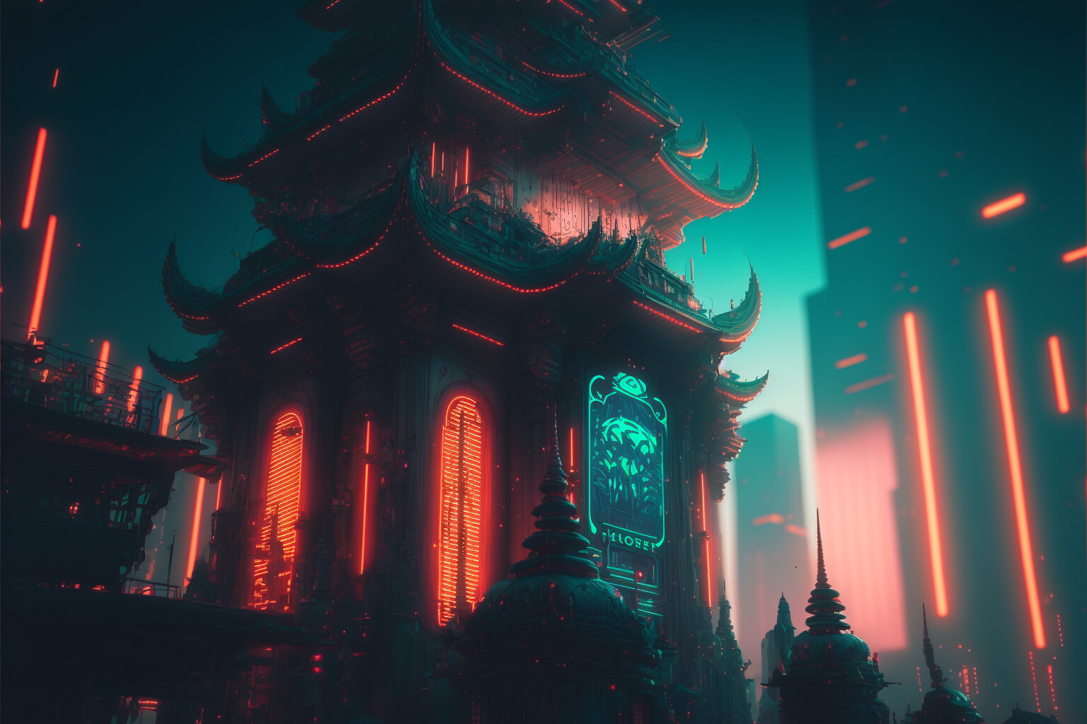 ArtStation - Neon city