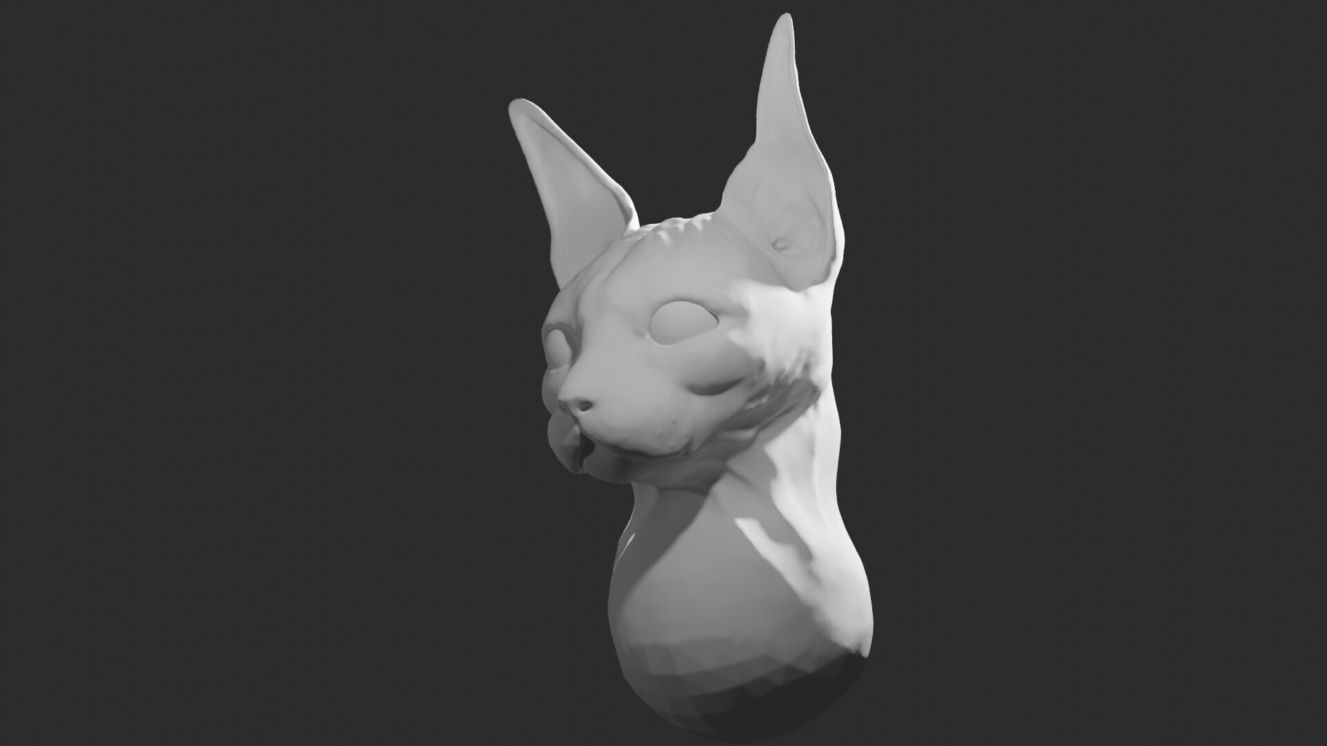 ArtStation - Sphynx Cat Head Sculpt
