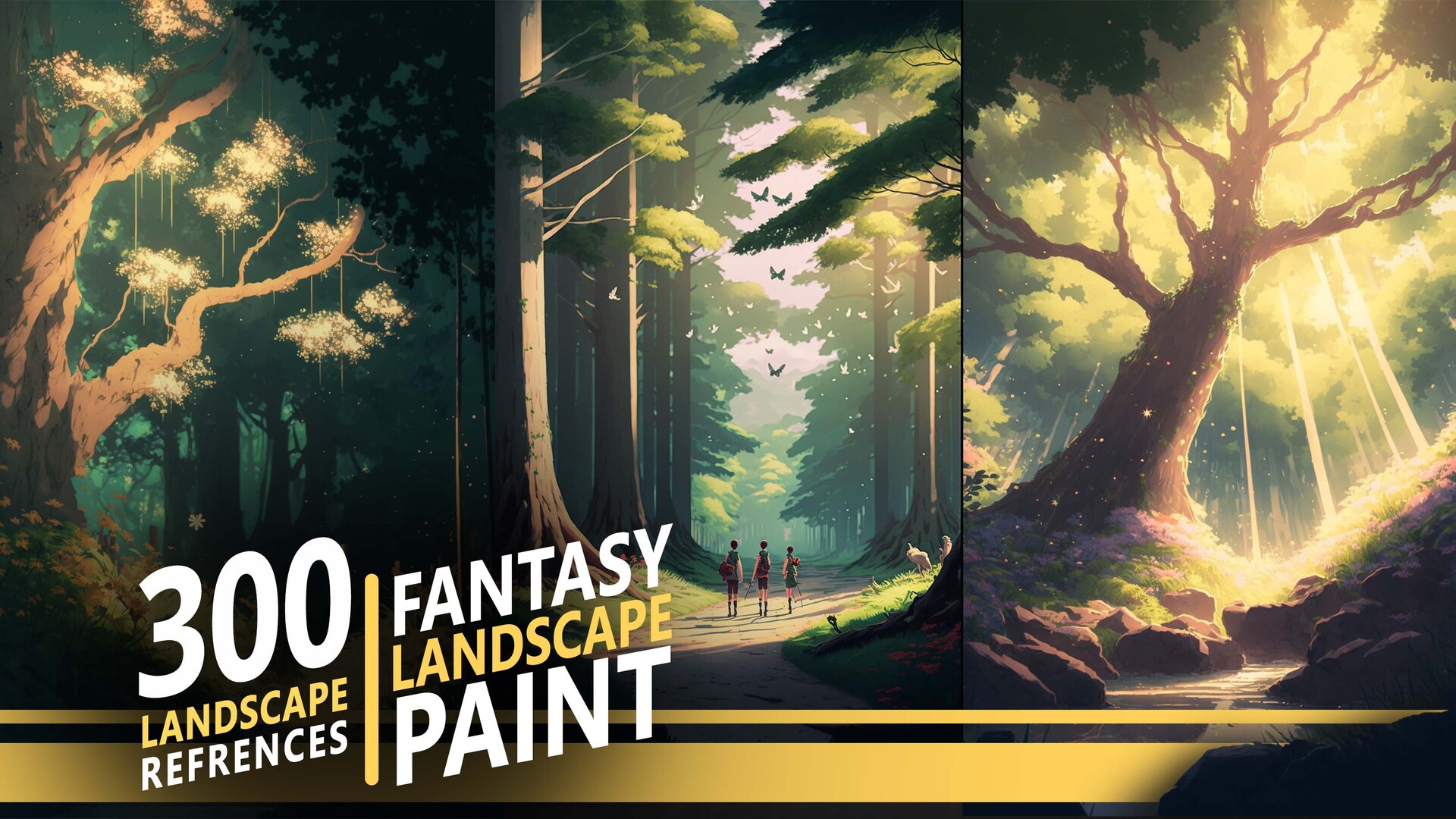 DreamWork | Studio - 300 Fantasy Landscape Paint - Environment references