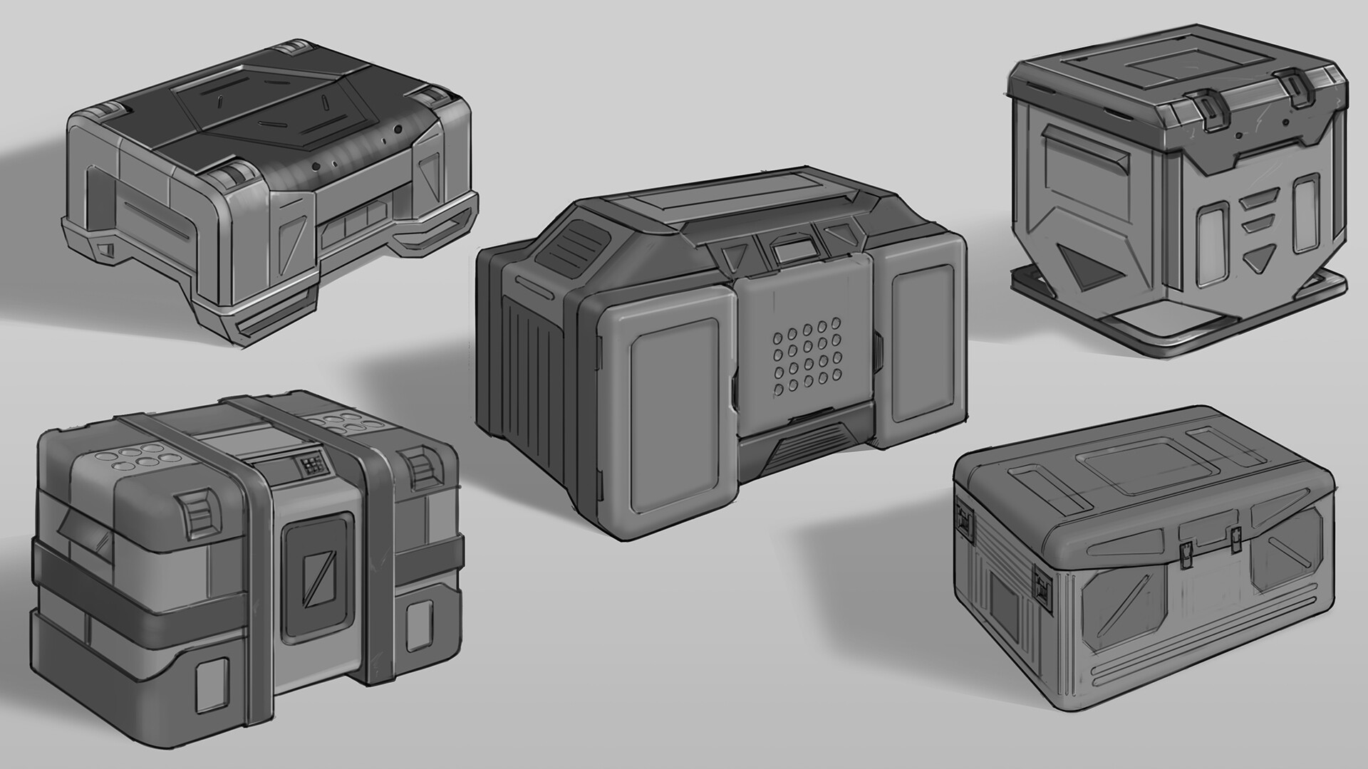 ArtStation - Crates concept