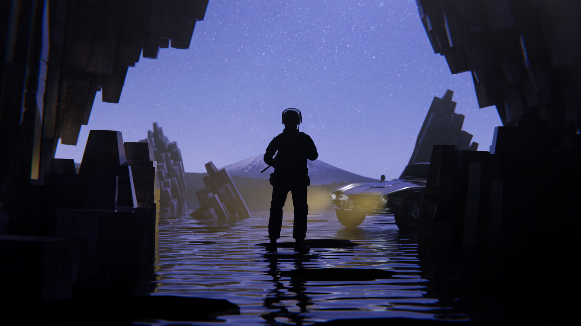 ArtStation - a full scene I made in 2 hours